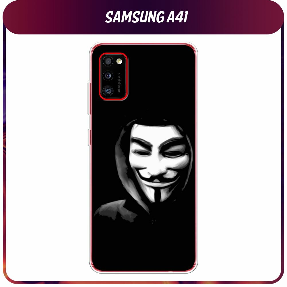 Чехол на Samsung Galaxy A41 / Самсунг Галакси А41 с принтом "Анонимус"