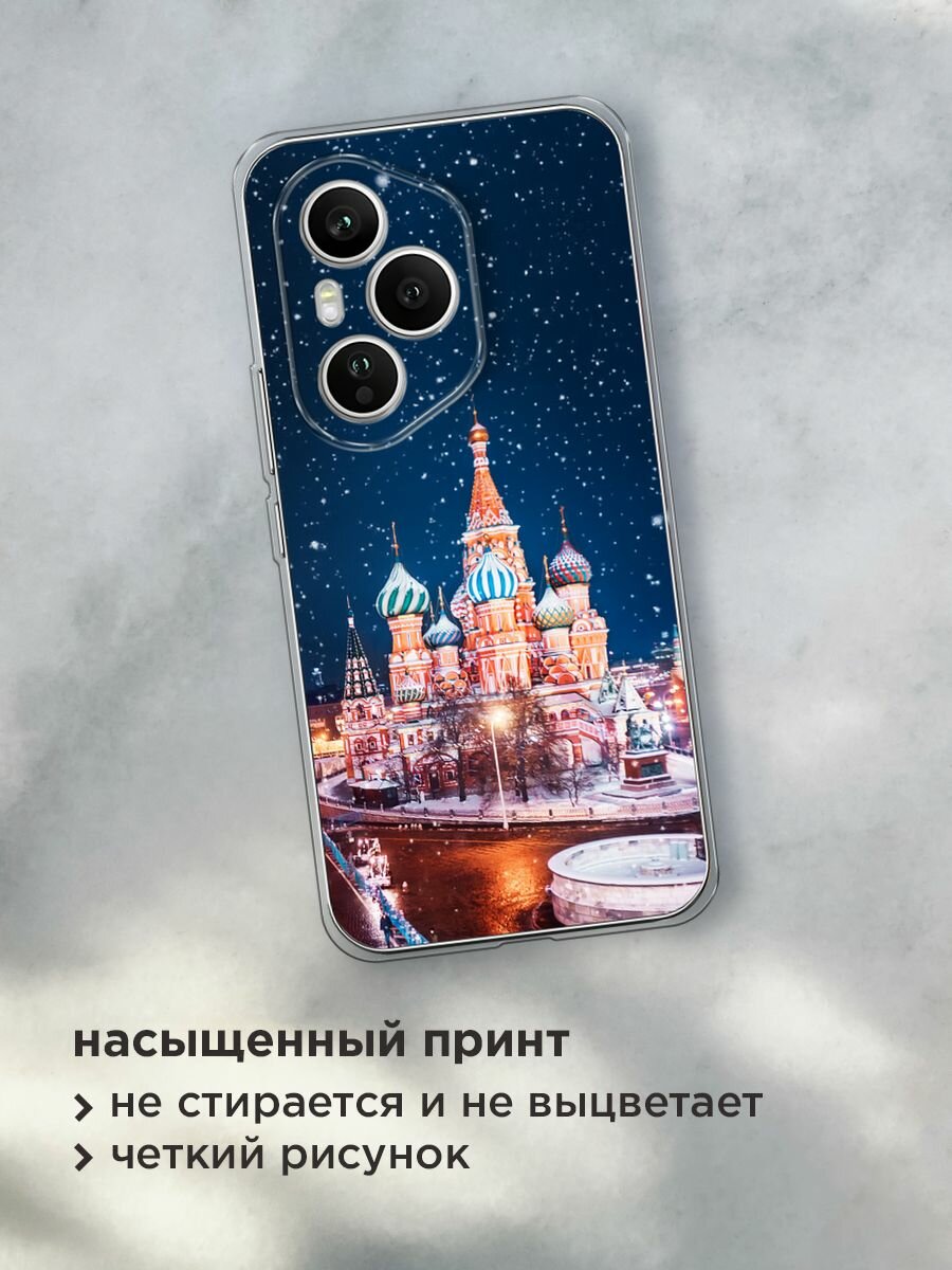 Силиконовый чехол на Honor 400 Pro / Хонор 400 Про с принтом "Москва 1" — фото 1