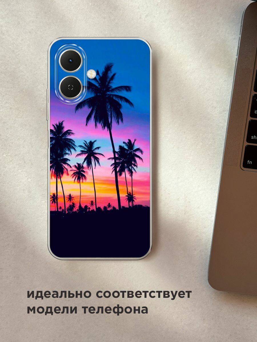 Чехол на Tecno Spark Go 2 / Текно Спарк Го 2 с принтом "Закат 5" — фото 1