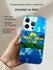 Чехол на Apple iPhone 14 Pro / Айфон 14 Про с принтом "ВДВ флаг в небесах"