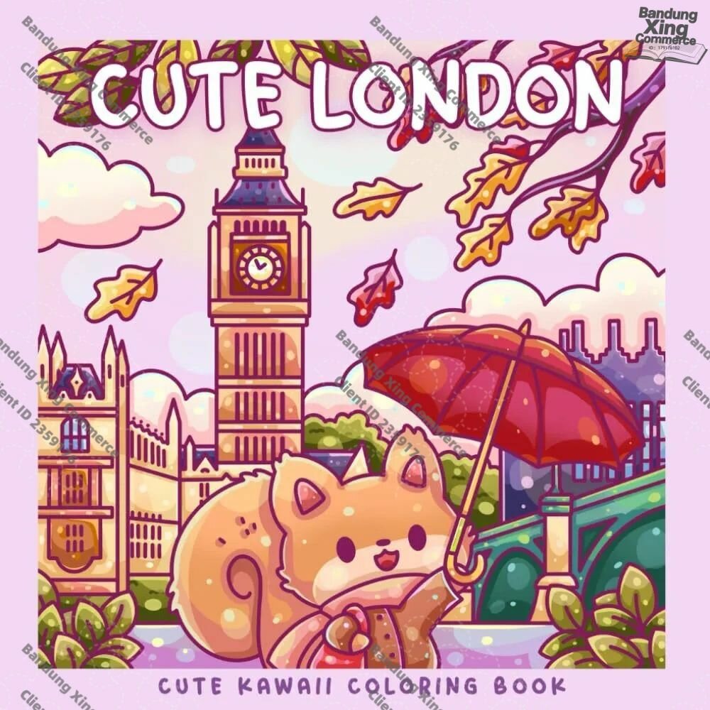 Раскраска антистресс для взрослых и подростков Coco Wyo -CUTE LONDON 59
