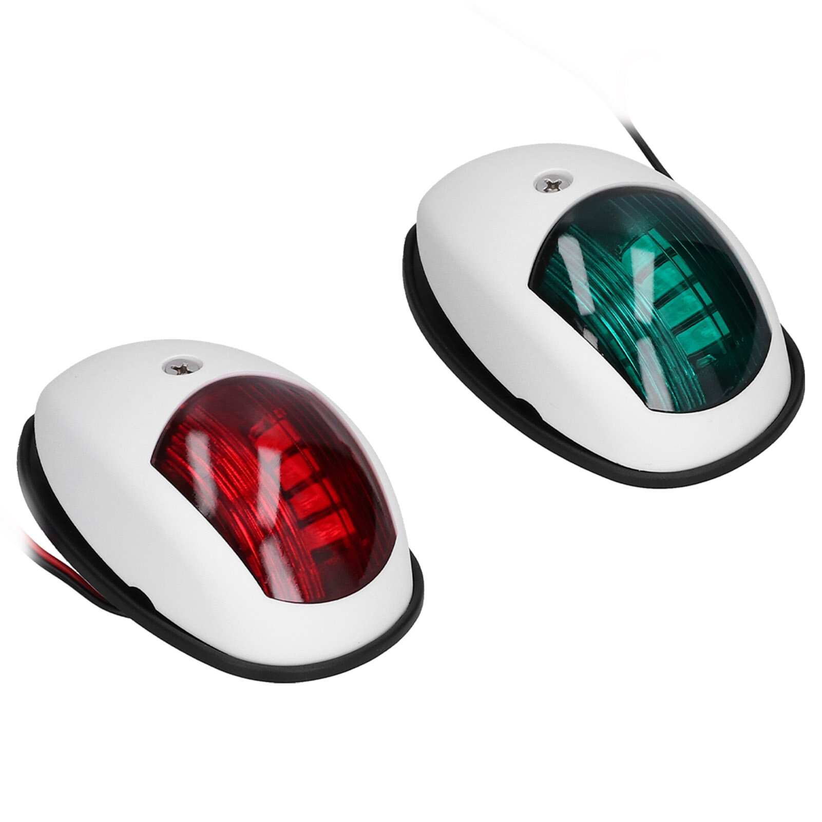 2 шт. светодиодный навигационный фонарь для лодки красный/зеленый сигнальная лампа IP65 водонепроницаемый ABS для яхт морской пехоты 10 В‑30 В