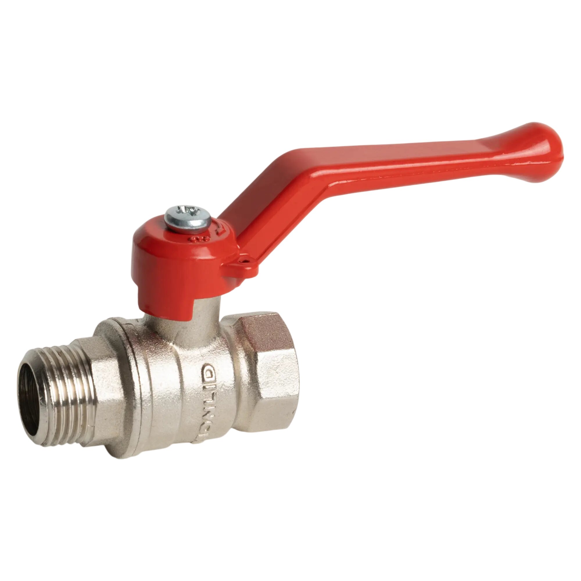 MONLID Кран шаровой прямой DN13 PN40 1/2 НР/ВР латунь ручка рычажного типа для труб