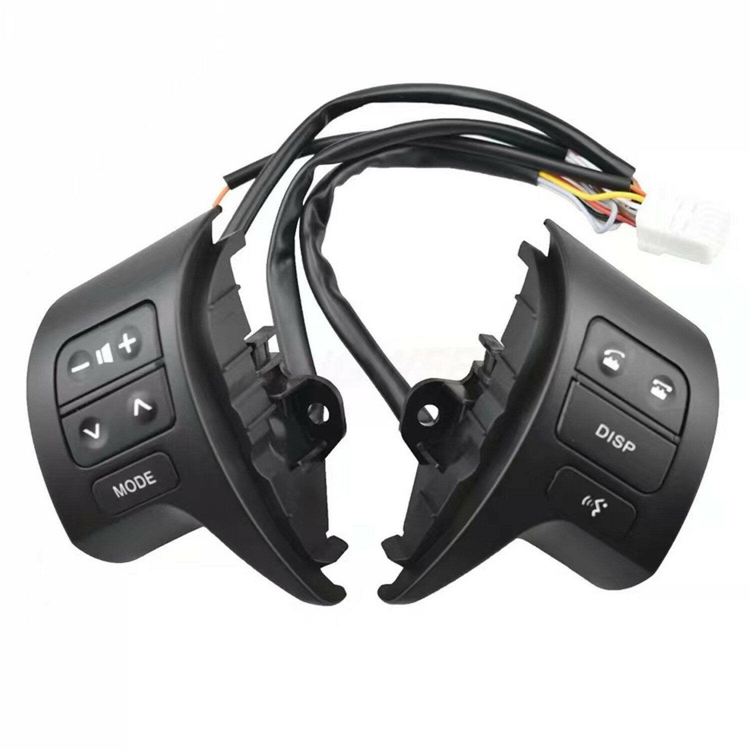 2 кнопки многофункционального управления рулем, переключатель аудиоуправления руля Bluetooth OE 84250-02200, 8425002200, 84250 02200 для Toyota Corolla ZRE15 2007 2008 2009 2010 2011 2012 2013 2014 2015 2016, комплект из 1 пары, новое состояние