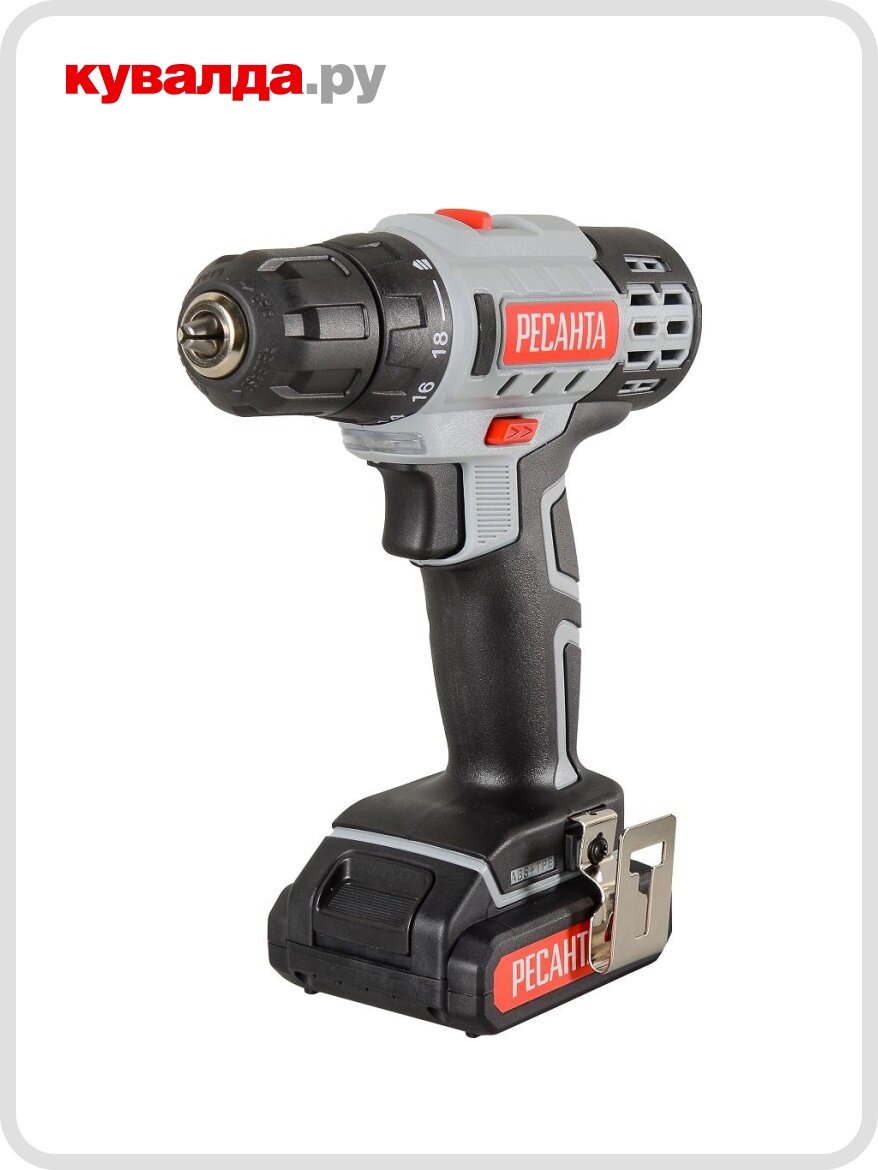 Дрель-шуруповерт аккумуляторная Ресанта ДА-14-2ЛК