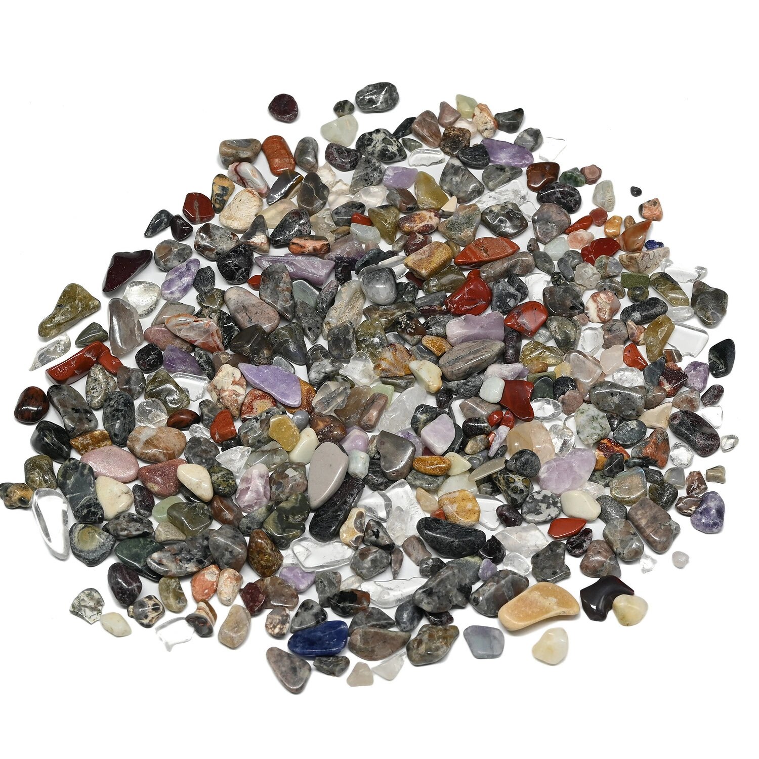 Микс галтовка фракция 5-10мм, упаковка 100г .