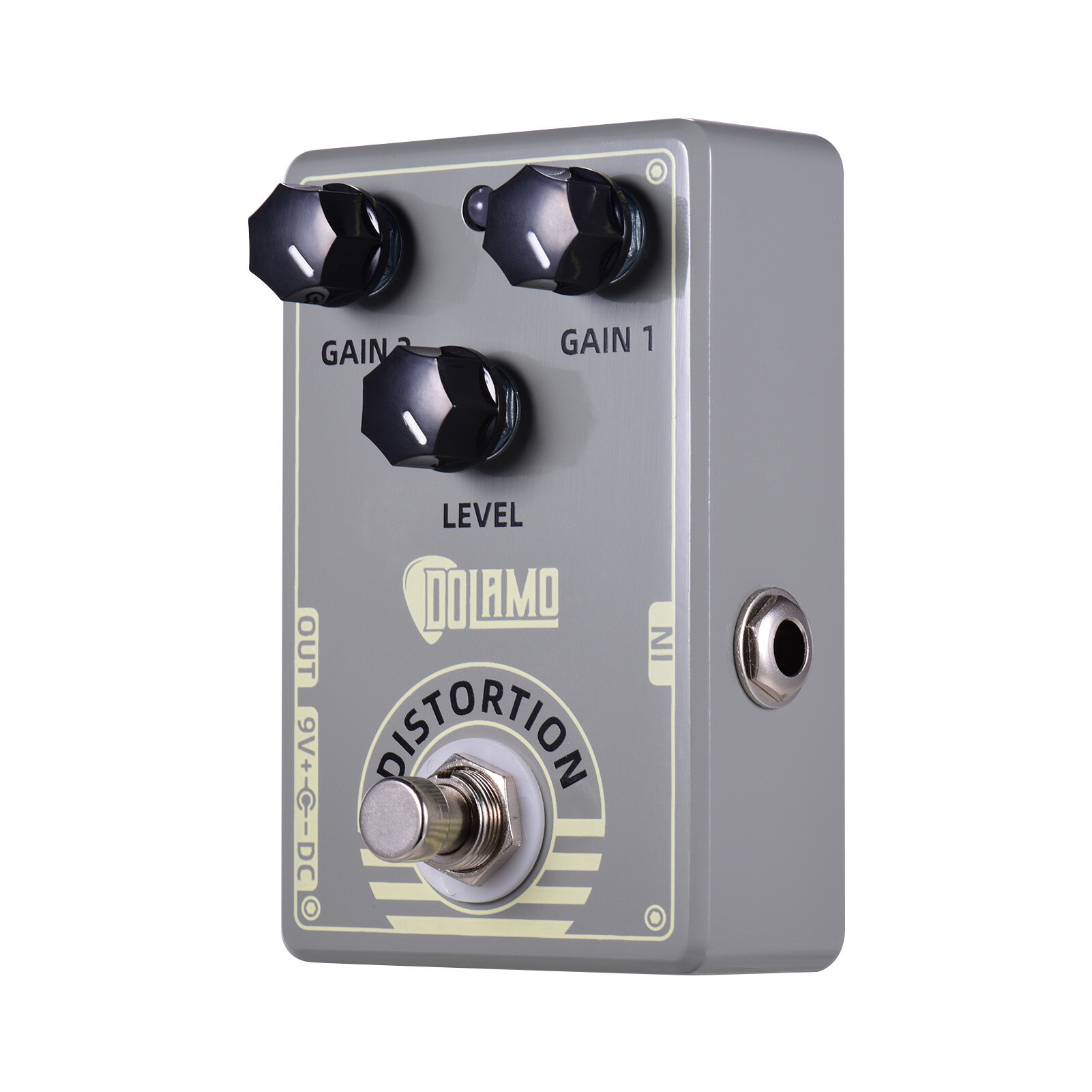 Dolamo D-5 Mark IV Distortion Guitar Effect Pedal Grey Alloy materials DC 9V 30mA 9.7*6.6*4.7cm 200g True Bypass для электрогитары
