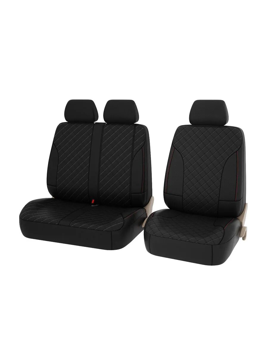 Чехлы на сиденья King Next Transit, черные