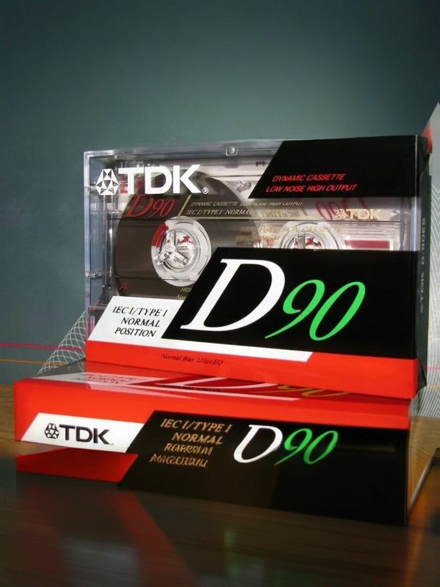 Аудиокассета TDK D90 1991г(1 шт)
