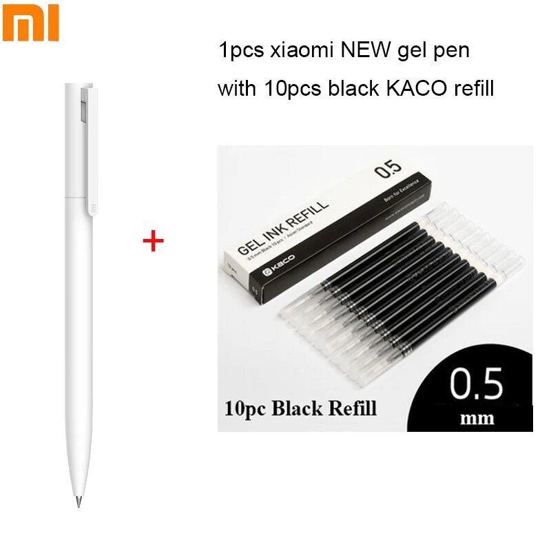 Xiaomi Гелевые ручки 5 шт. Черный, 1Pen 10Kaco Black