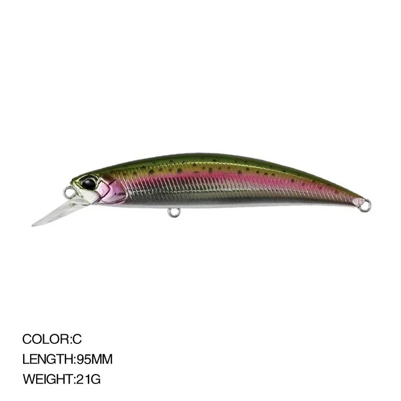 Пластиковый тонущий воблер SPEARHEAD RYUKI 110 мм 21 г, рыболовная приманка, искусственная жесткая приманка в виде гольяна, окуня, щуки, двойная наживка