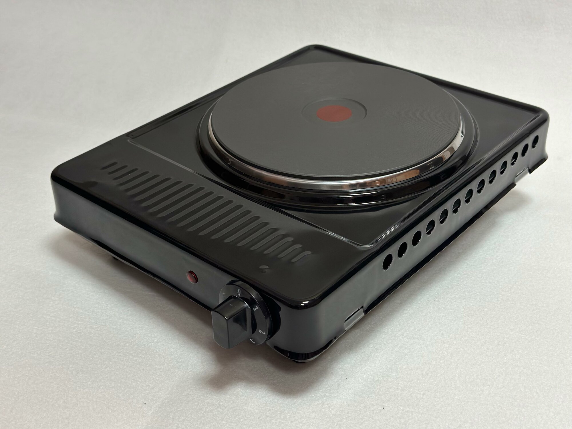 Электрическая настольная плита бртз ЭПНс1-2,0, 1 конфорка, черный