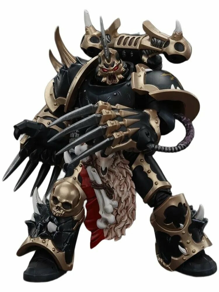 Подвижная фигурка JOYTOY Warhammer 40K Chaos Space Marines Black Legion Chosen with Lightning Claws, коллекция игрушек