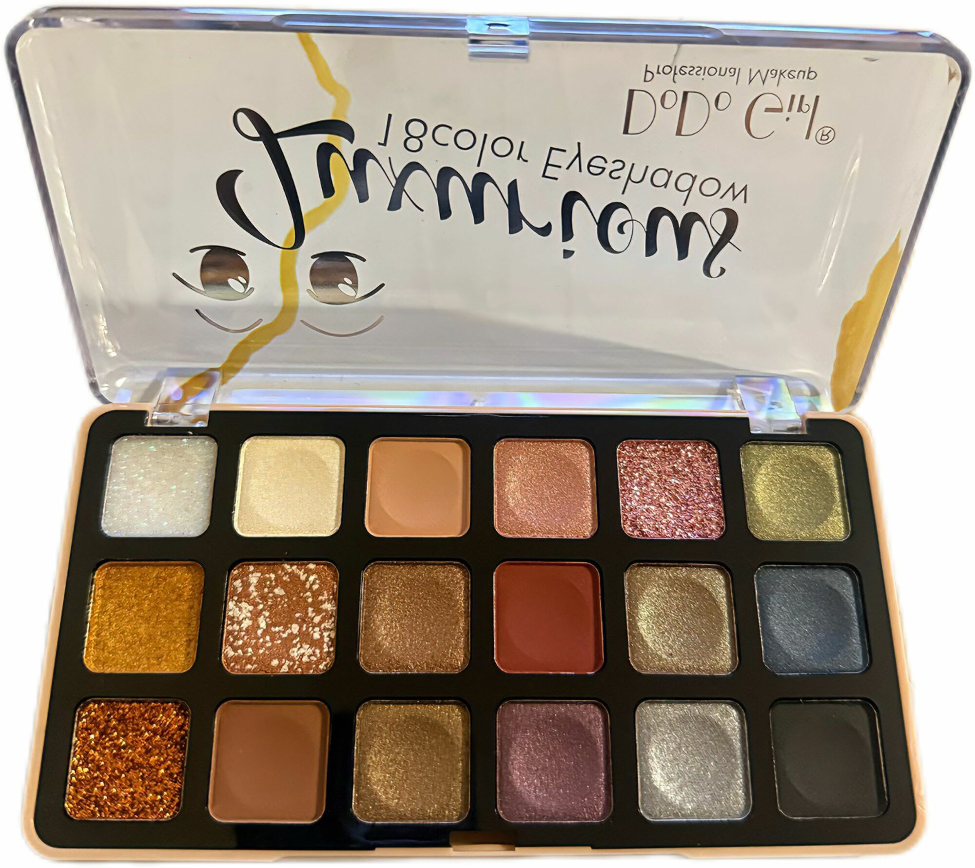 DoDo Girl Палетка теней пигментированные 18 Colors Тон 02