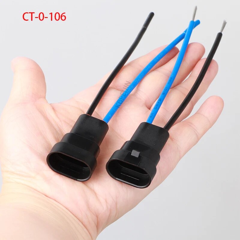 2 шт. 9005 HB3 9006 HB4 штекер 2 контакта штекер для автомобильных фар адаптер разъем аксессуары