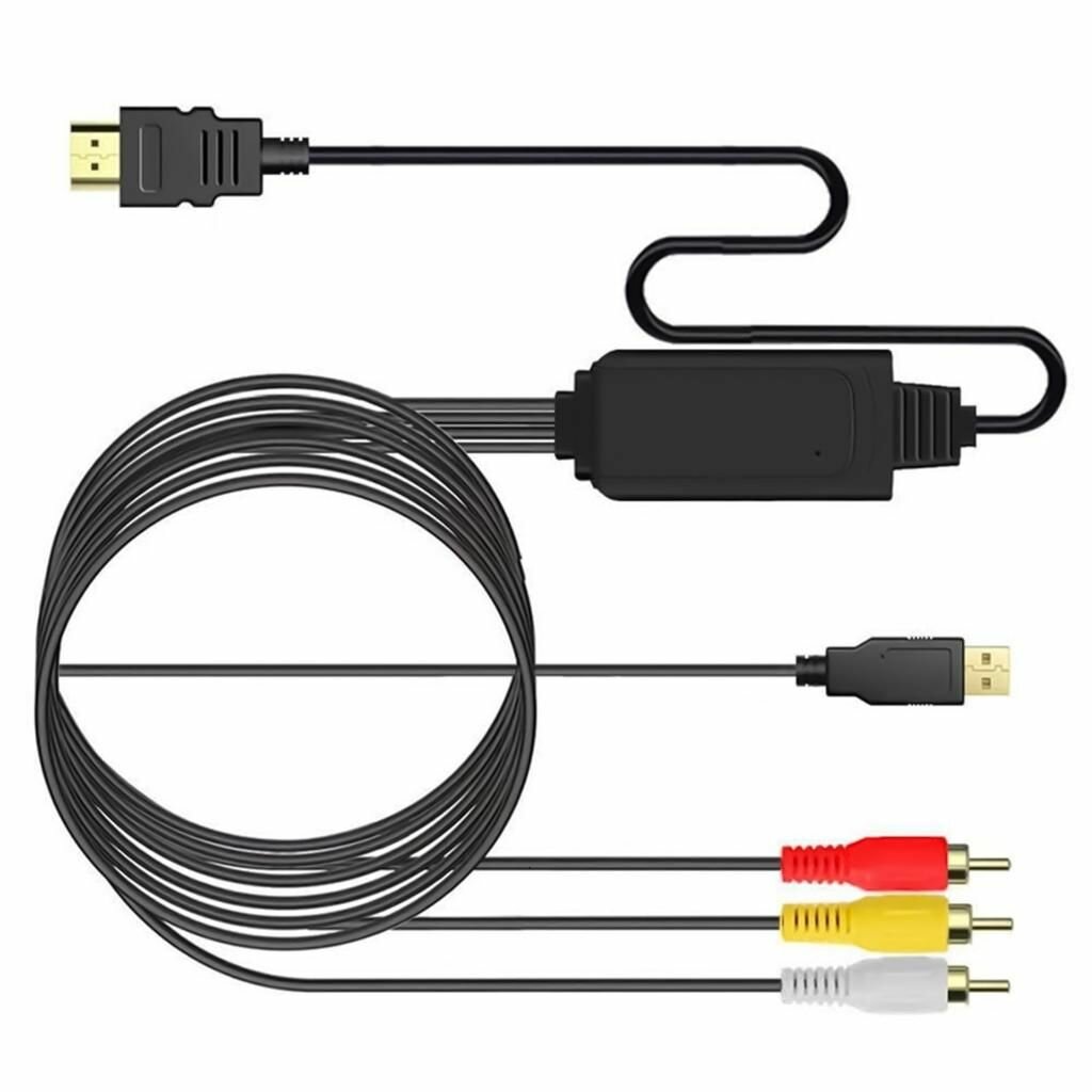 Адаптер AV to HDMI, выход 1080P для камер, не требует драйверов, Plug and Play