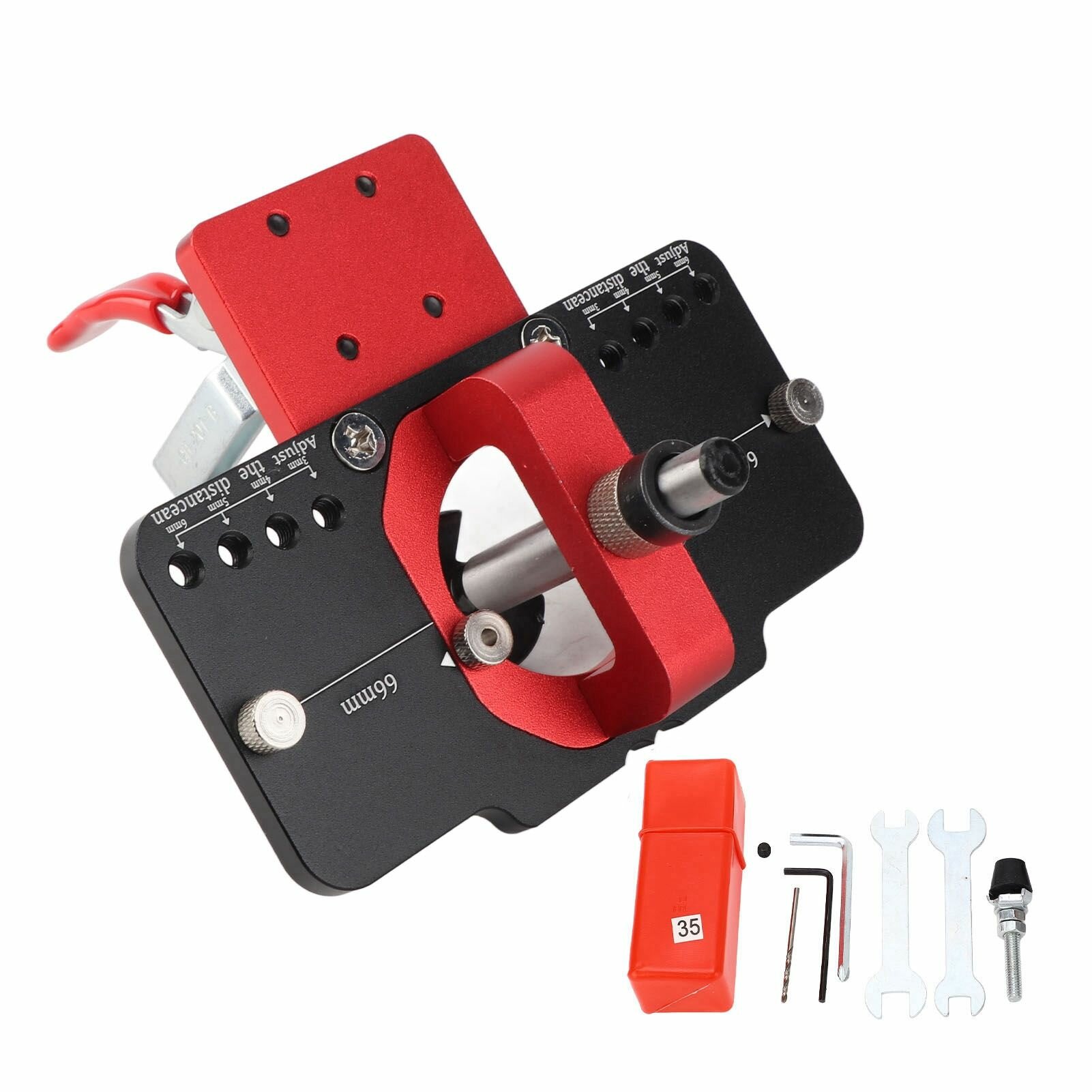 35-миллиметровый шаблон для скрытых петель с направляющей для сверления отверстий под дверные петли, набор сверл для точной установки и изготовления шкафов