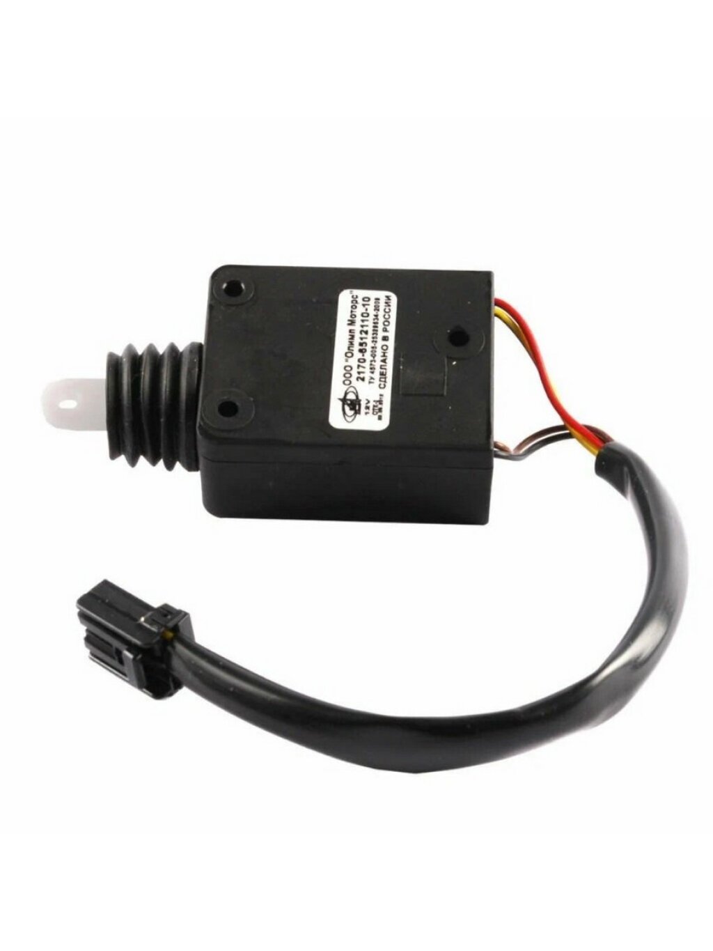 Замок двери центральный для а/м ВАЗ 2170 (2 разъема) "Соленоид" "Олимп Моторс"