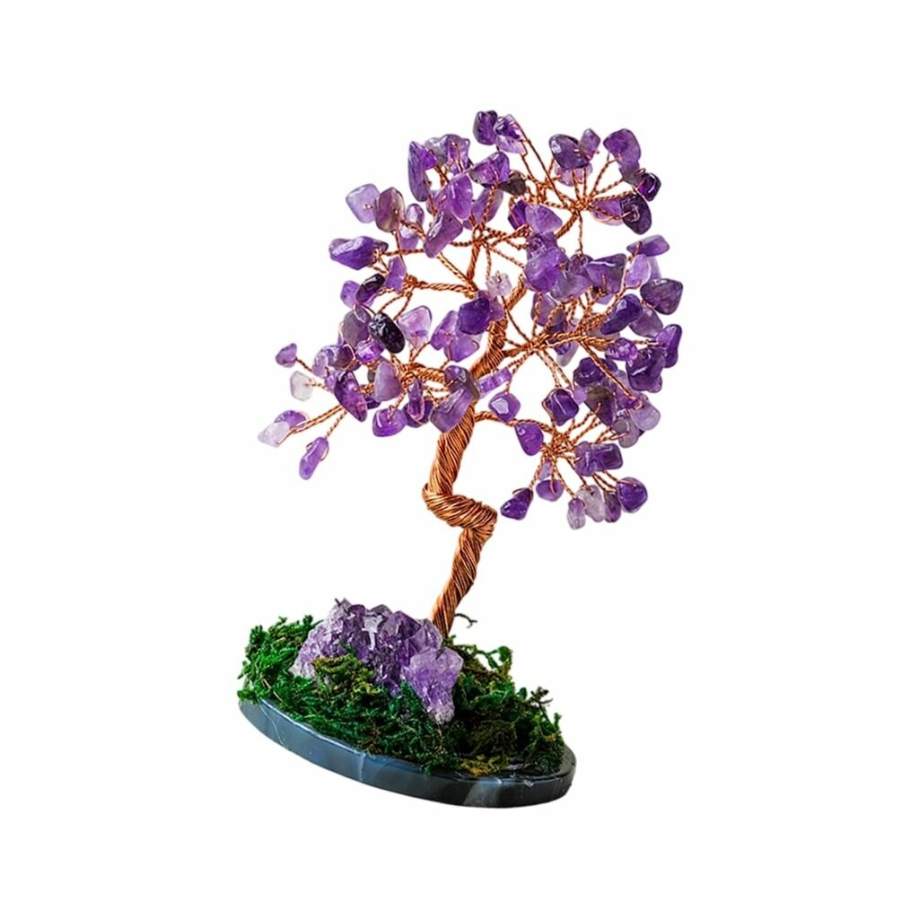 Украшение из Натурального Хрусталя Fortune Tree-Аметист