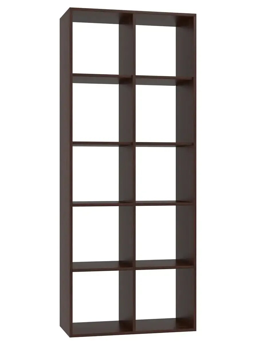 Стеллаж KVADRO NOVO деревянный напольный для игрушек книг венге, от производителя