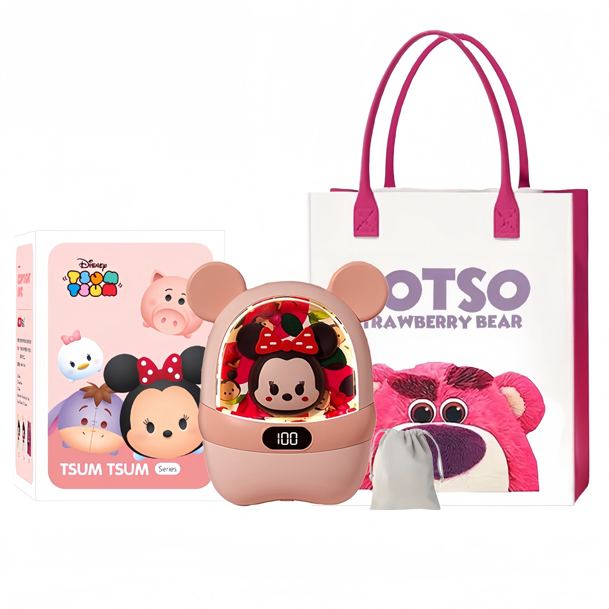 Грелки для рук Disney Minnie Mouse, 24 minnie mouse [tote bag set], цвет: черный