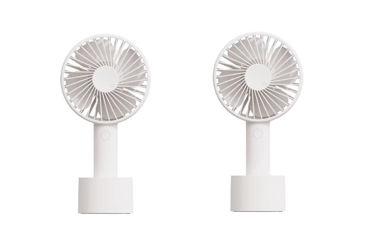 Портативный вентилятор AISOLOVE ручной, sky blank + day blank (2 small fans)