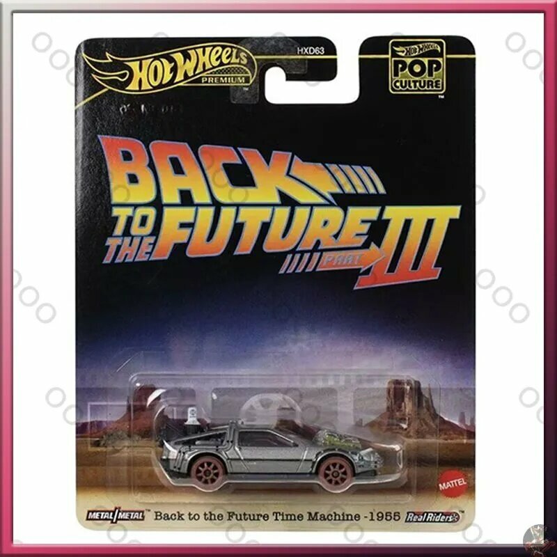 Машинка Premium Car Pop Culture Entertainment 1/64 HXD63 Back to the Future Time Machine - 1955