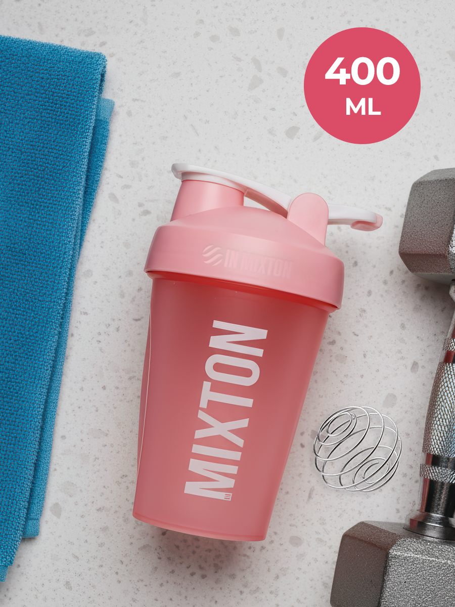 Шейкер для протеина и коктейлей спортивный inMixton 400 мл Пудровый