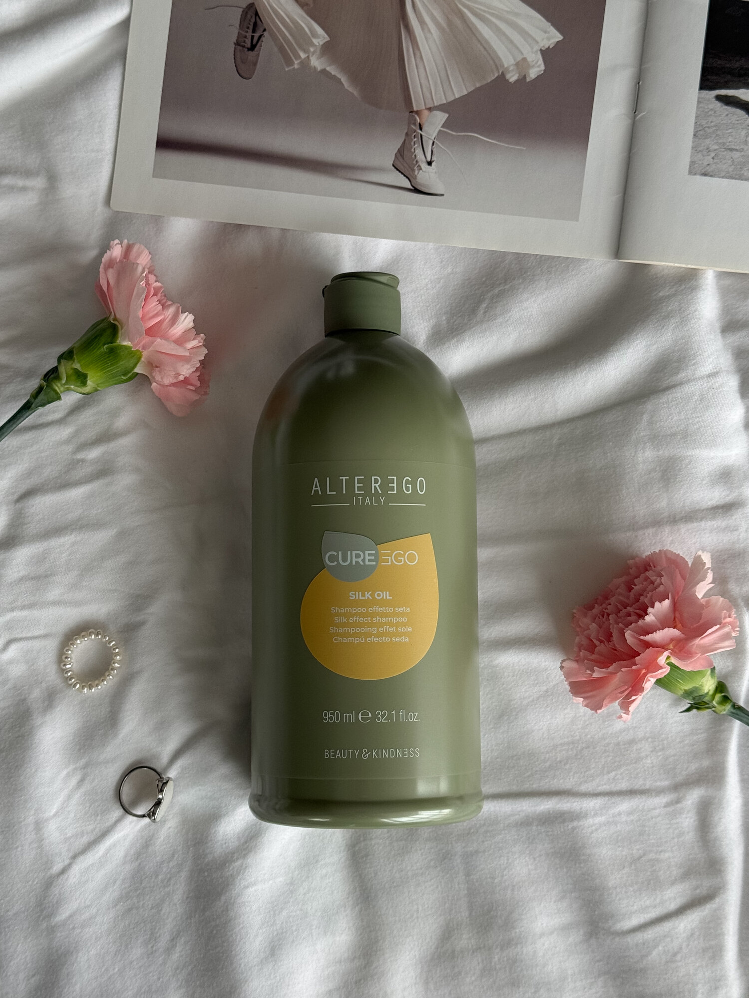 Шампунь ALTEREGO Italy Cureego, для блеска волос, безсульфатный 950мл