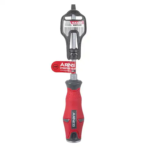 ARNEZI R2070011 отвертка шлицевая усиленная sl6.3 х 125 металл s2