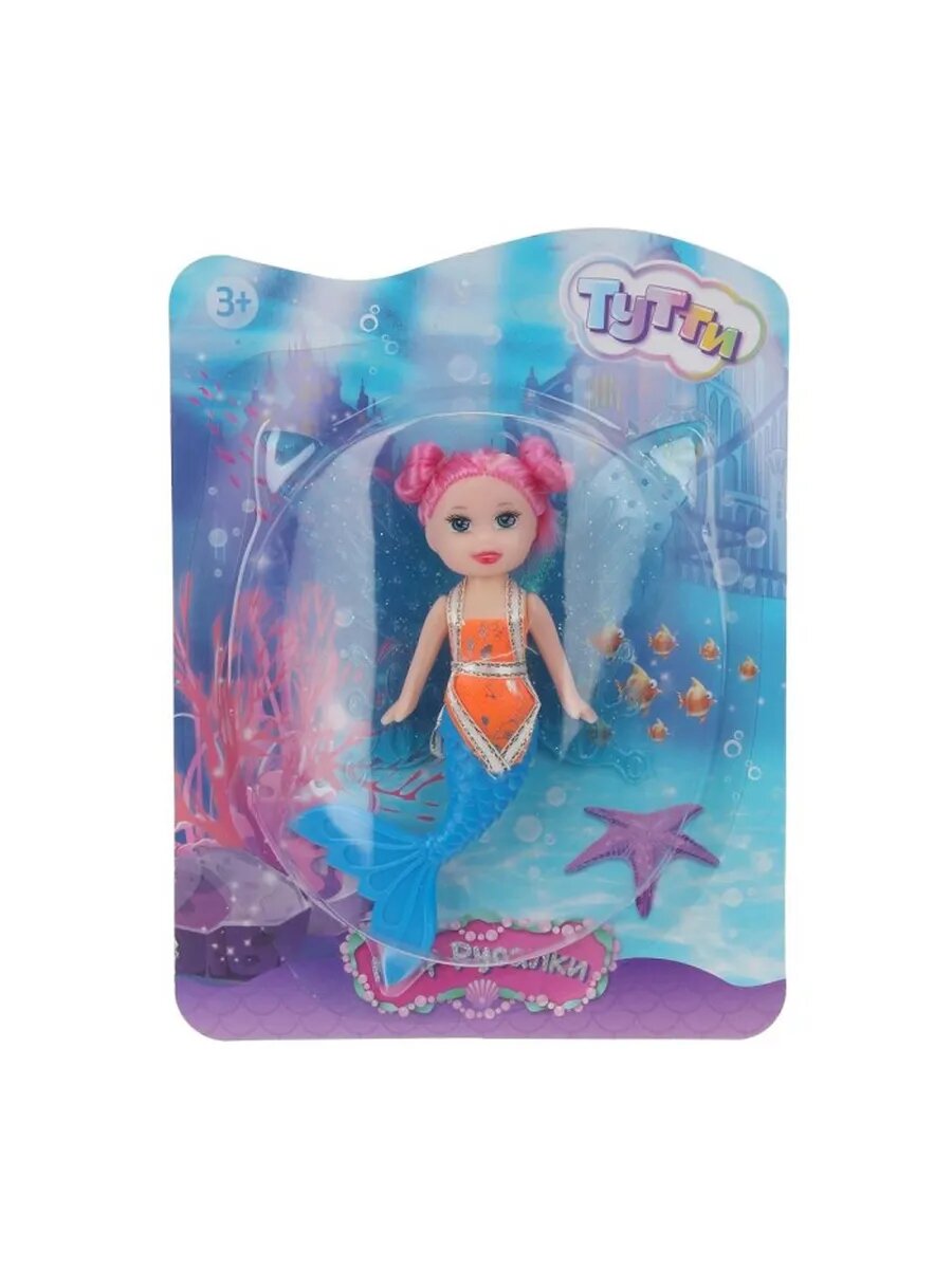 Кукла русалка 13 см, с крыльями, блист. Тутти в кор.2x240шт