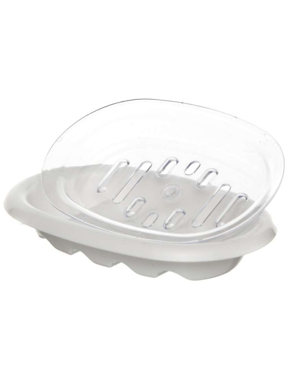 Мыльница настольная Sparkplast IS10804, пластик, белая, Россия