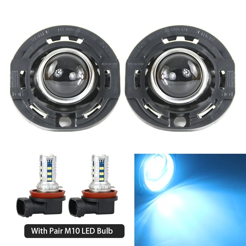 Пара левых и правых противотуманных фар для Dodge Challenger (кроме SRT-8), 2013 2014 2015 2016 2017, противотуманные фары переднего бампера 68140324AA With M10 Ice Blue