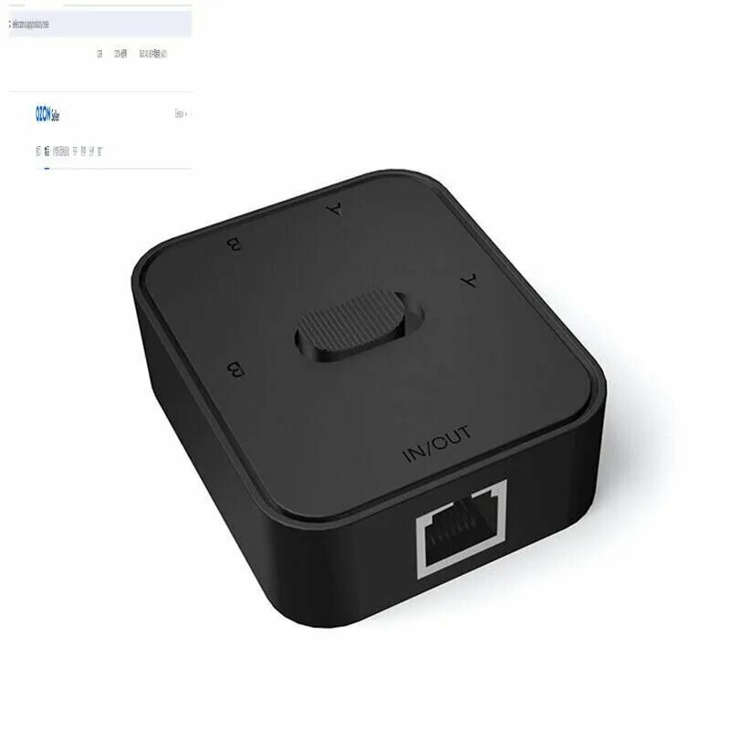 (U S M Q) 2-портовый RJ45 LAN CAT6 Селектор сетевого коммутатора 1000 Мбит/с 2 на 1 выход/1 выхода Внутренний внешний сетевой коммутатор Сплиттер