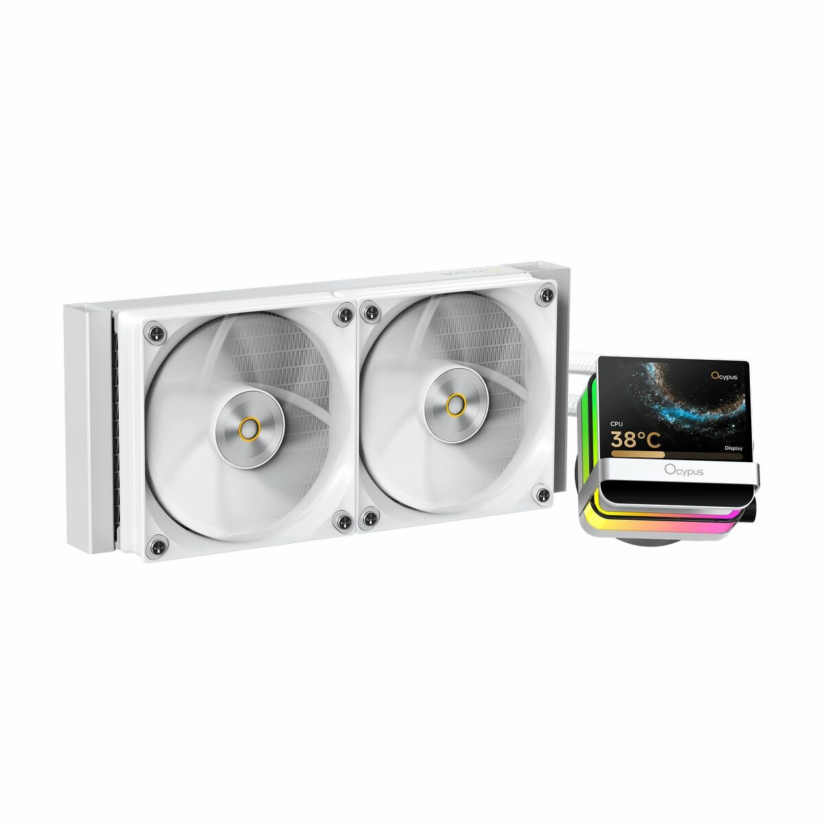 Жидкостная система охлаждения Ocypus Sigma L24 PRO WH, Белый (Sigma-L24-WH2ANWL00P-GL)