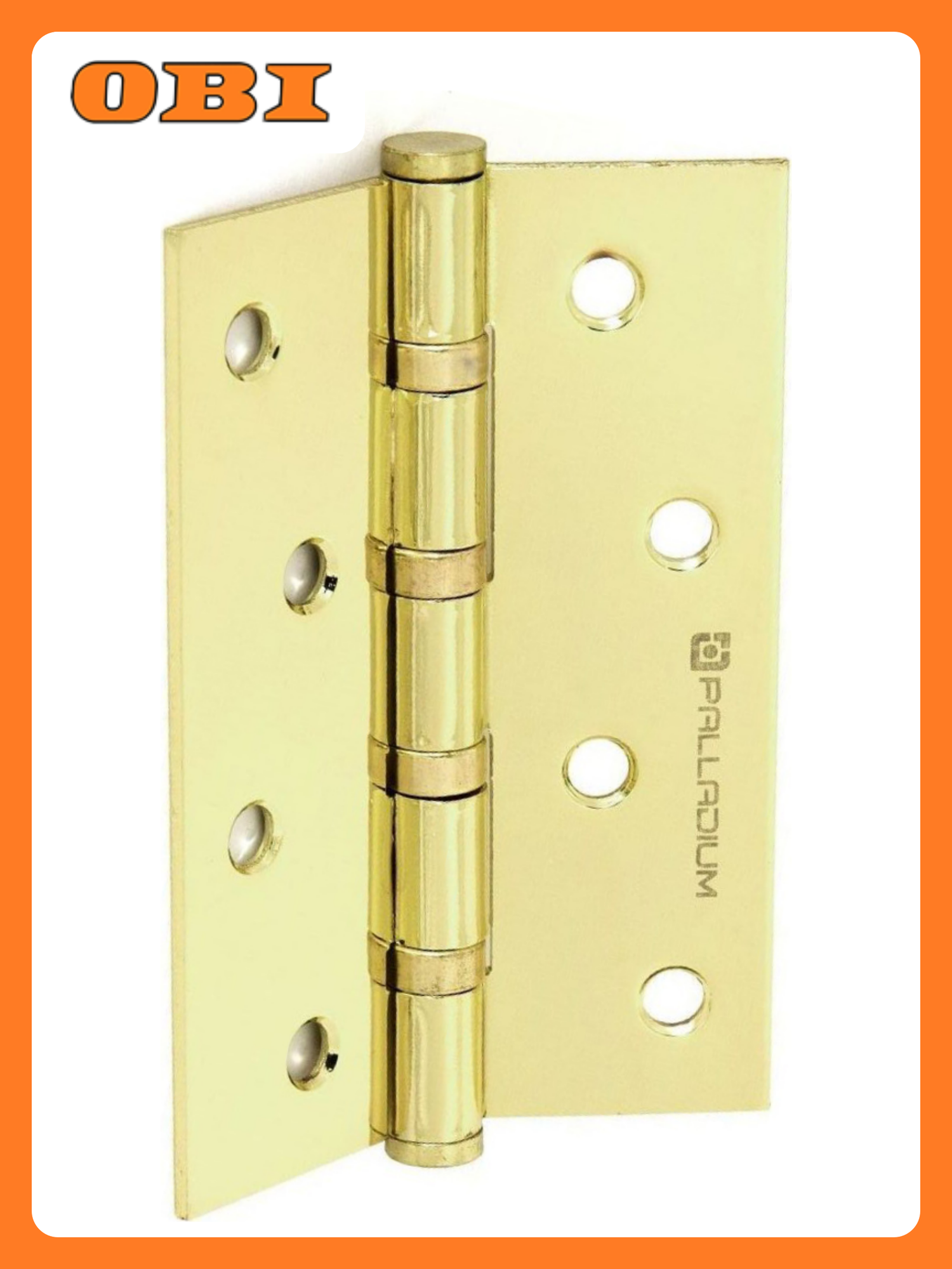 Дверная петля разъемная врезная Palladium N 4BB-100 100х70х2 мм латунь