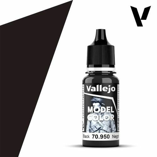 Краска Model Color - Black 18 ml Vallejo 70950