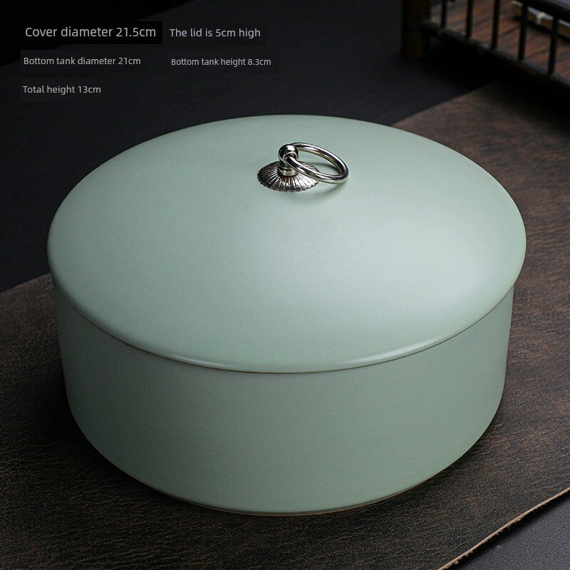 Geyao чайная банка керамическая большая банка для чая с крышкой белый чай Пуэр чайный торт банка упаковка для чая