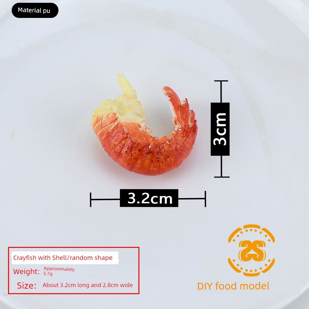 Имитация креветки, мясо креветки, сырые креветки, раки, аксессуары для морепродуктов, реквизит для фотосъемки DIY,
