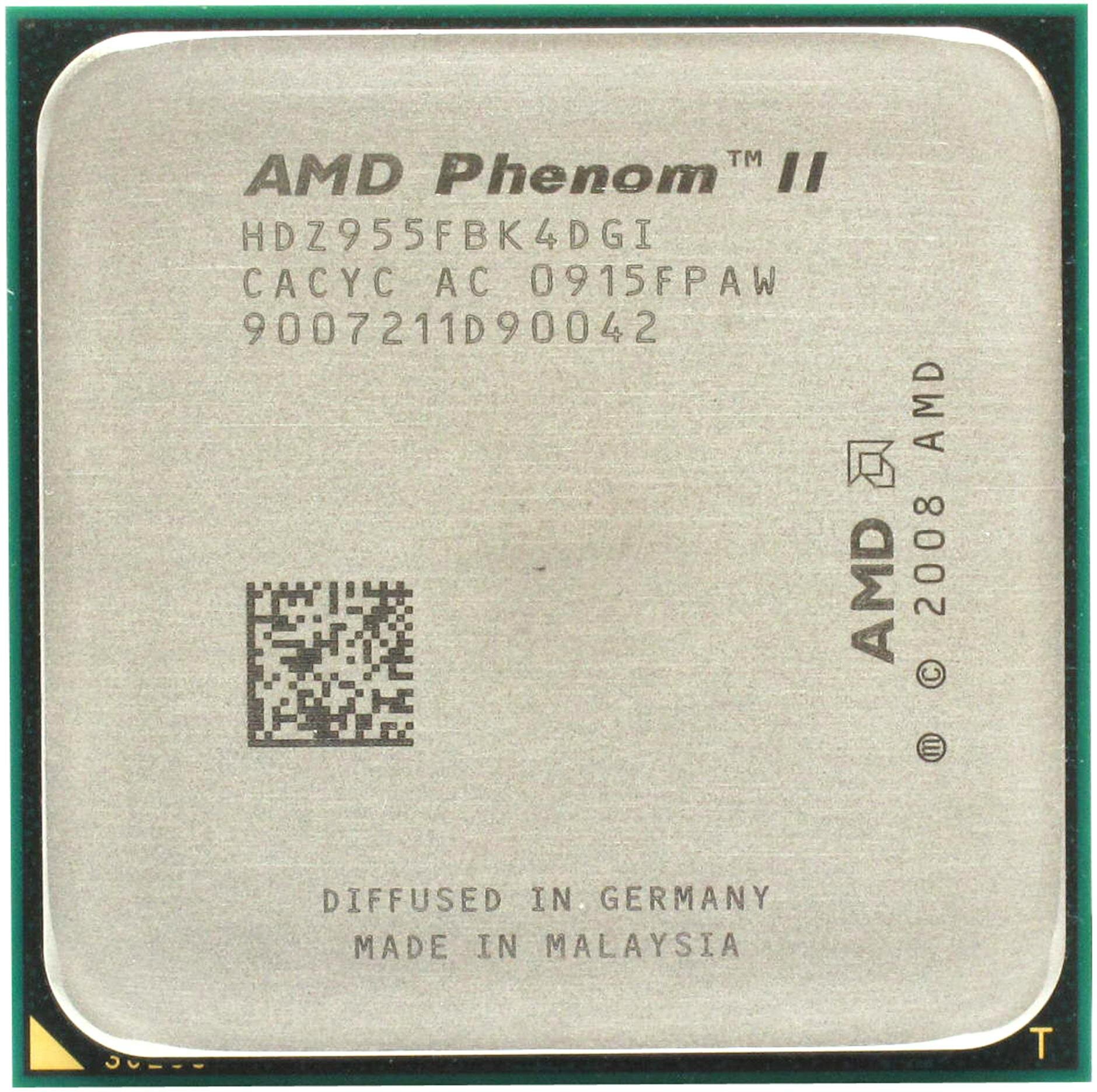 Процессор CPU AMD Phenom II X4 955 Black Edition (HDZ955F) 3.2 GHz/4core/ 2+6Mb/125W/4000 MHz Socket AM3