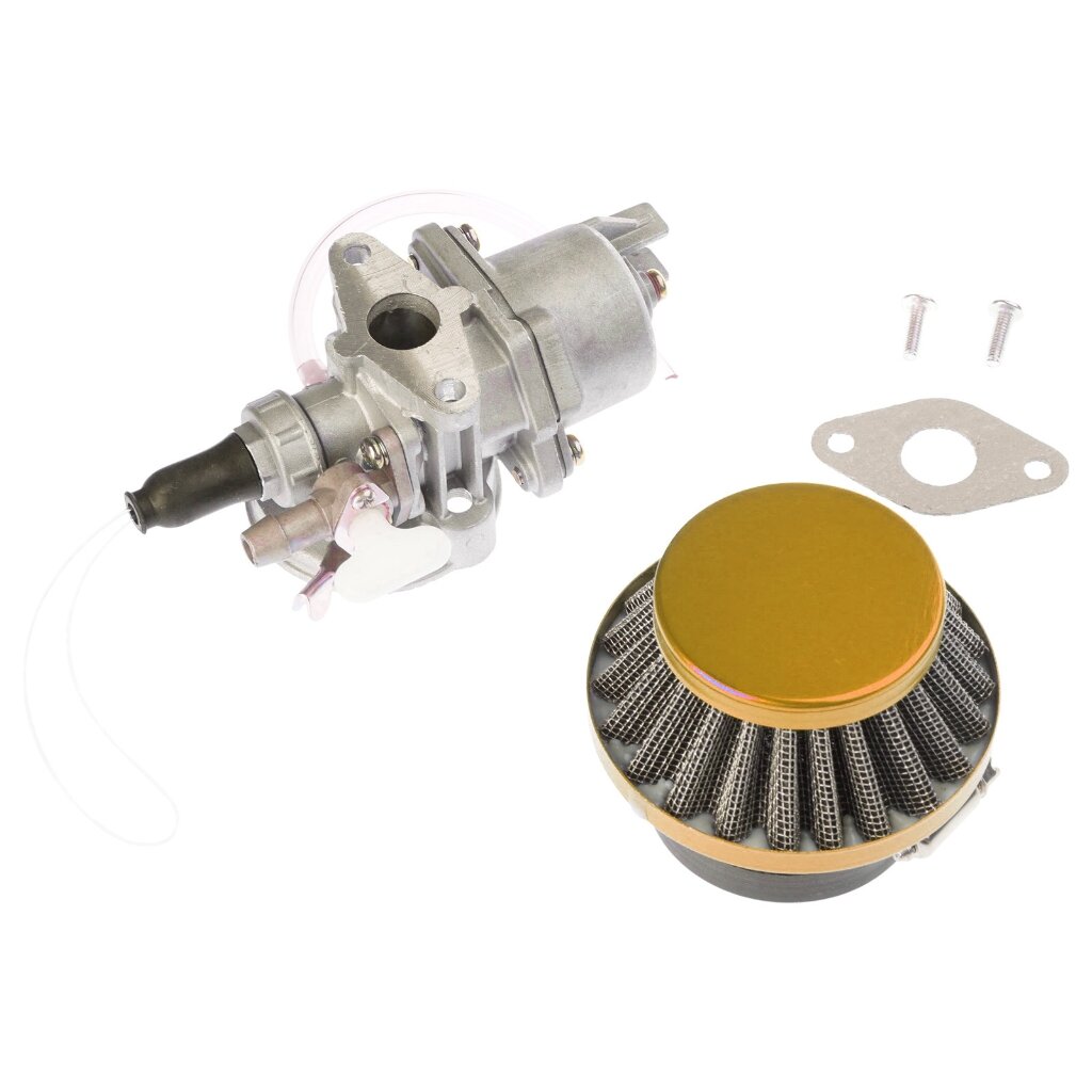 Карманный Велосипед 47cc 49cc Двигатель Carb Карбюратор с Воздушным Фильтром Pod 2-Тактный Для Мини-Квадроцикла Atv Dirt Bike Мотоцикл Go Kart