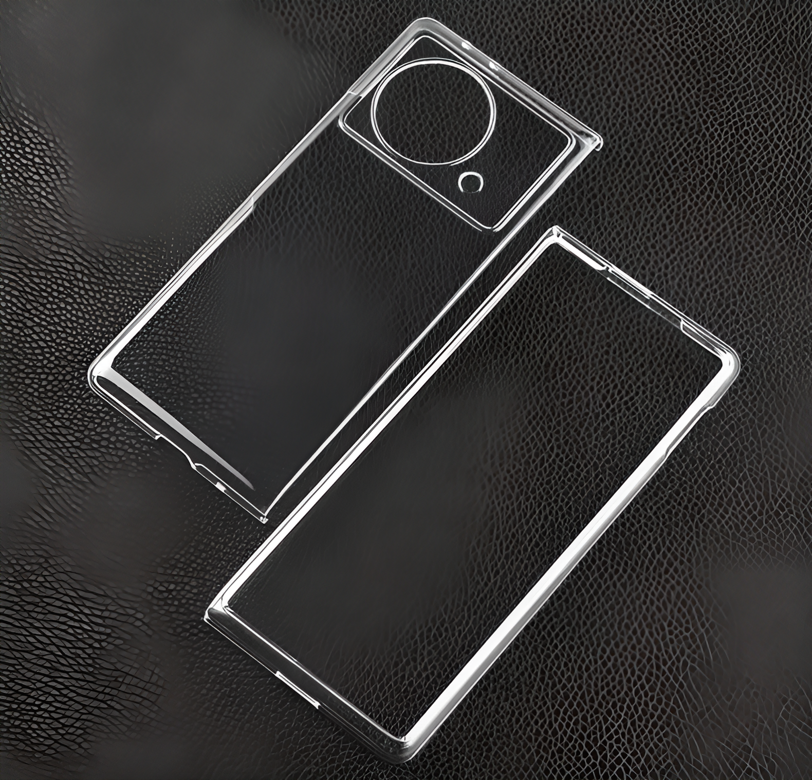 Ультра-тонкая пластиковая задняя панель-чехол-накладка MyPads Crystal Case для Vivo X Fold прозрачная