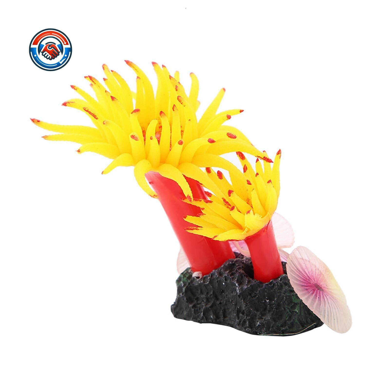 Декорация для аквариума силиконовый коралл, подводный декор для террариума и рыбок, безопасный аквариумный аксессуар, движется по течению