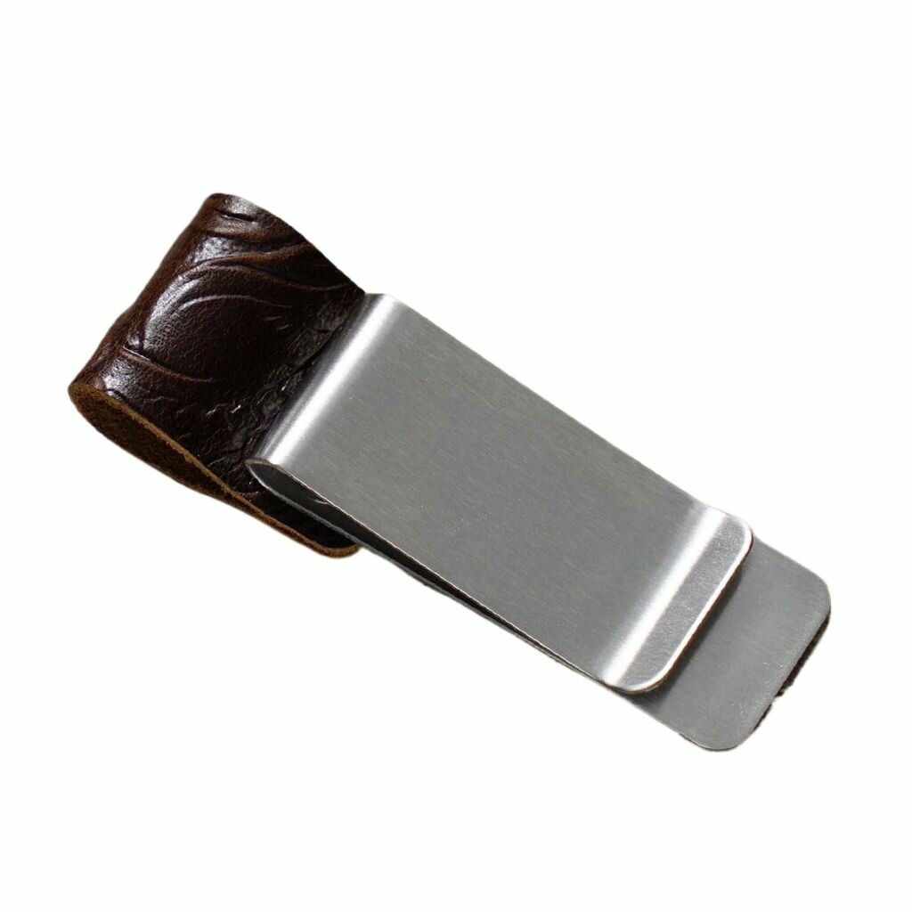 Кожаный чехол для ручки с клипом