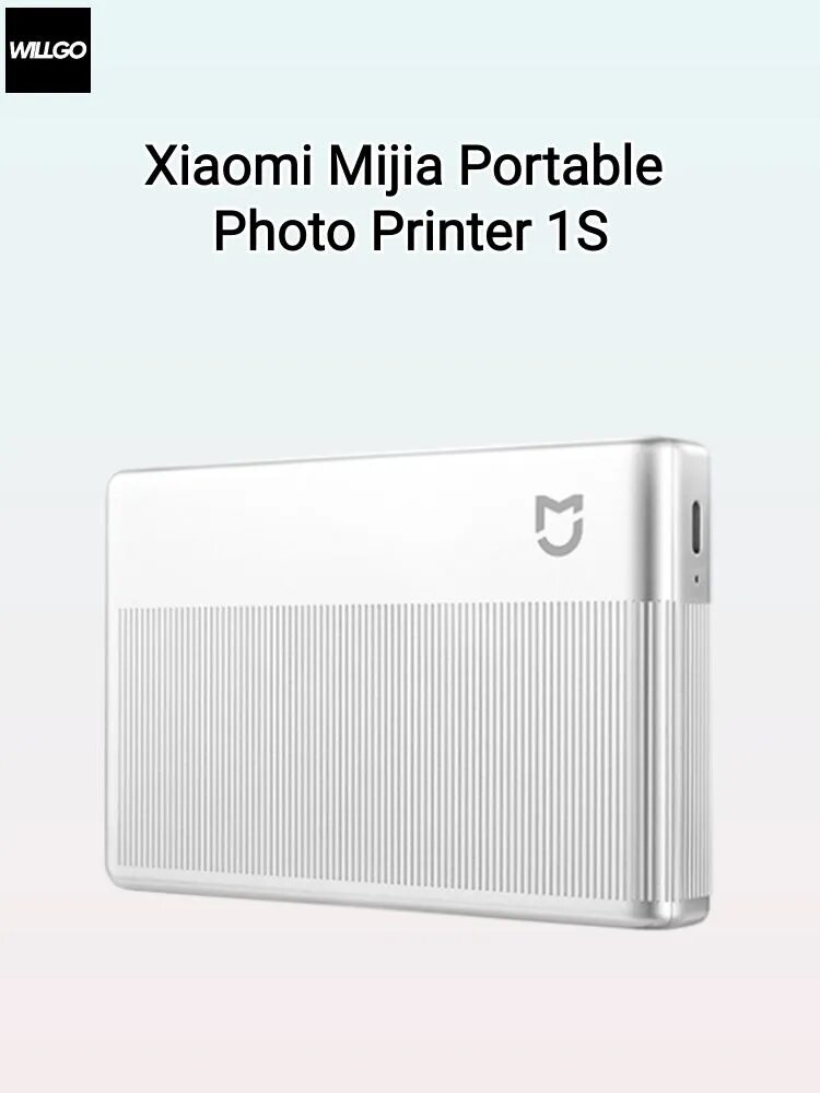 Мини-принтер Карманный фотопринтер Xiaomi Mijia Pocket Photo Printer 1S Беспроводной Bluetooth 5.2 Термопечать AR Video ZINK Технология бесчернильной печати Портативная печать термо