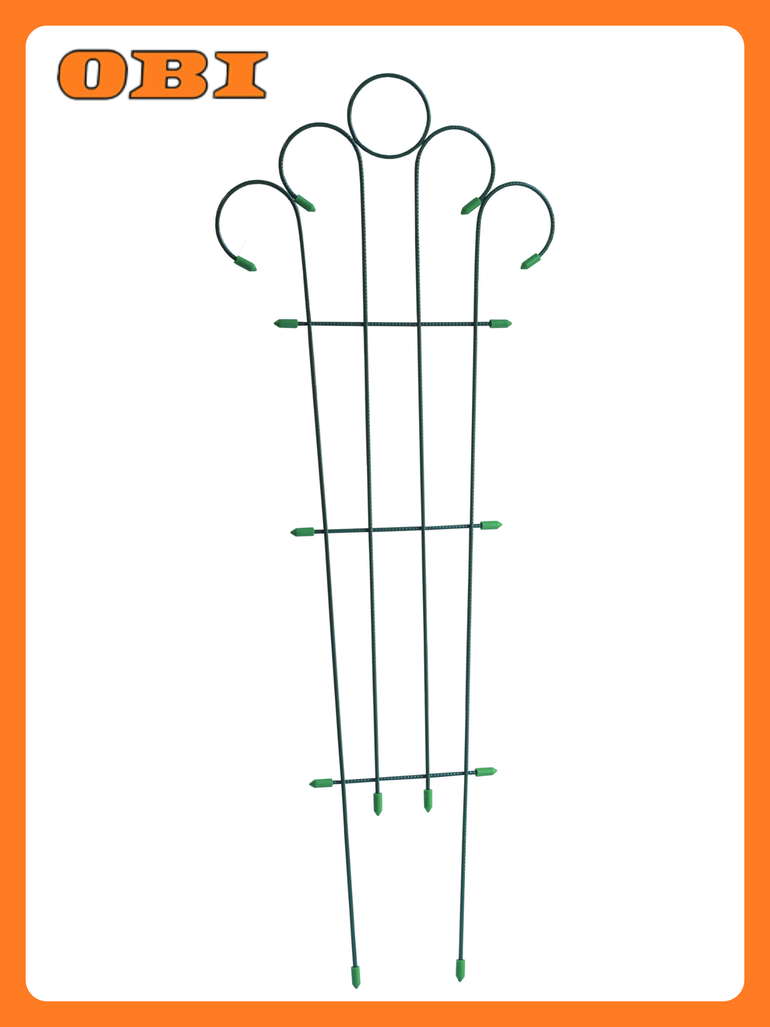 Шпалера Клевер-С "Мини", неразборная, металл, зеленый, 30х75 см