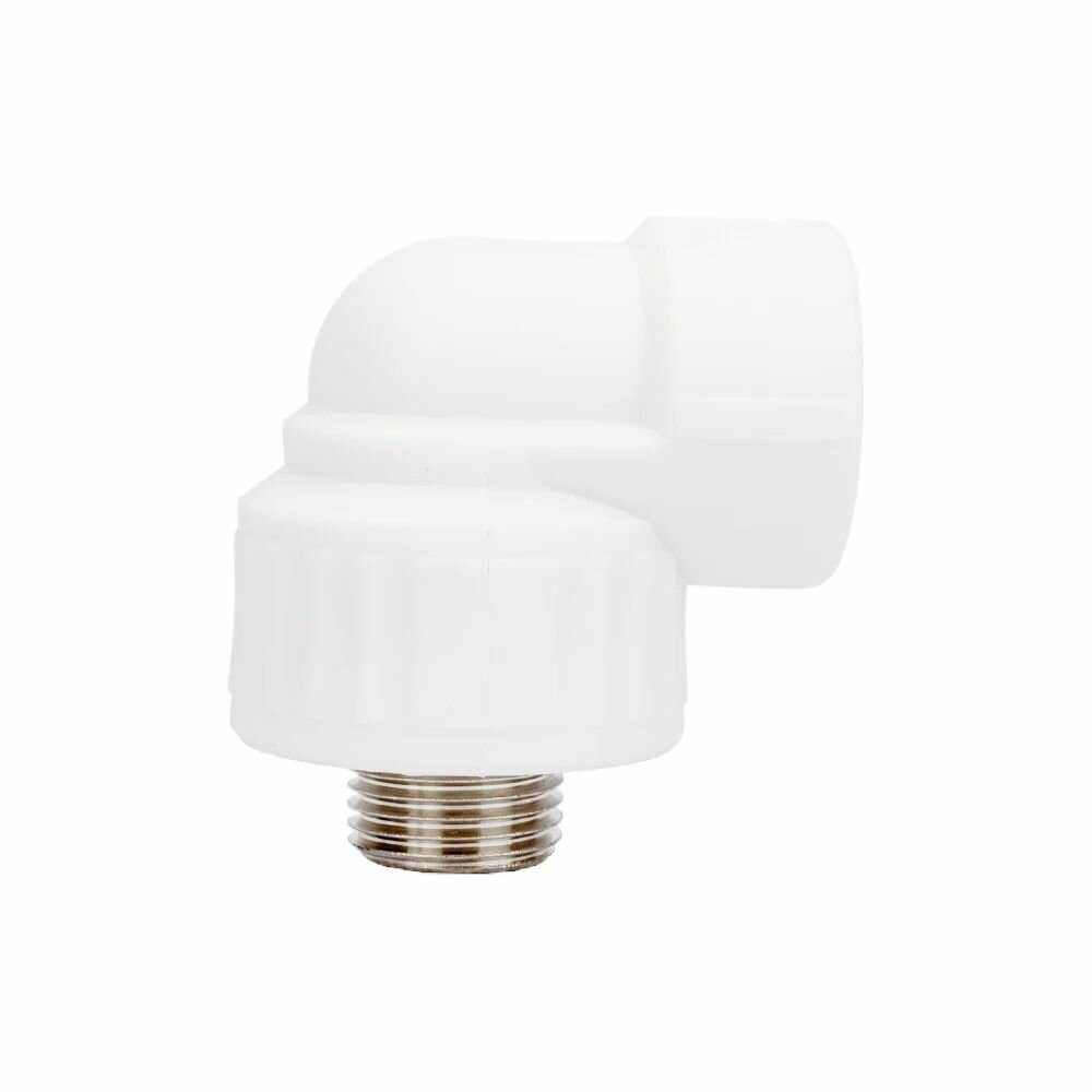 Комбинированный угольник VALFEX PP-R белый, 25х1/2 дюйма НР 10126125 127-0594