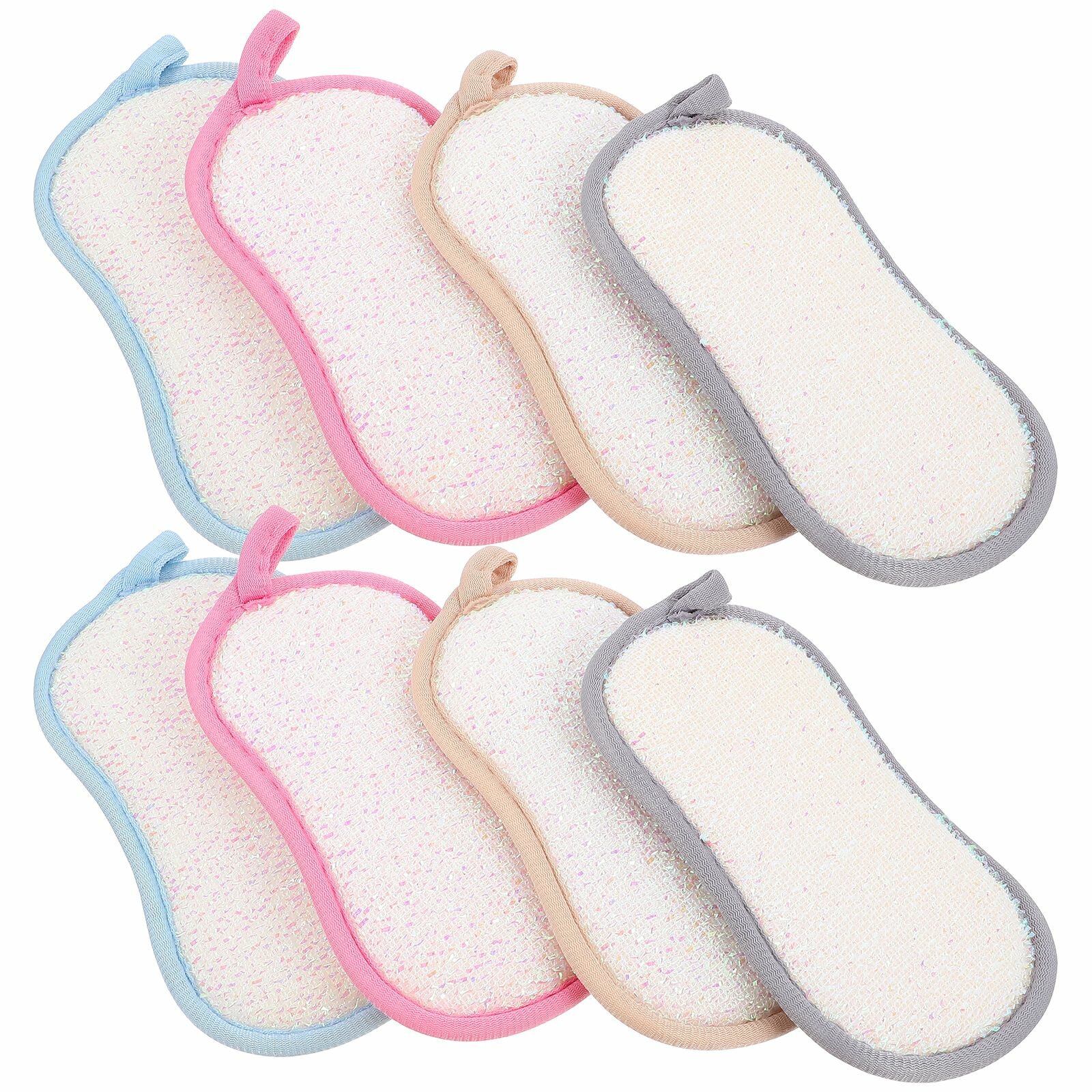 Набор кухонных губок из поролона и бамбукового волокна для мытья посуды, 8 шт