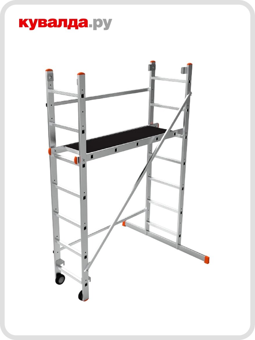 Подмости Sarayli 2х7 универсальные бытовые (настил фанера)