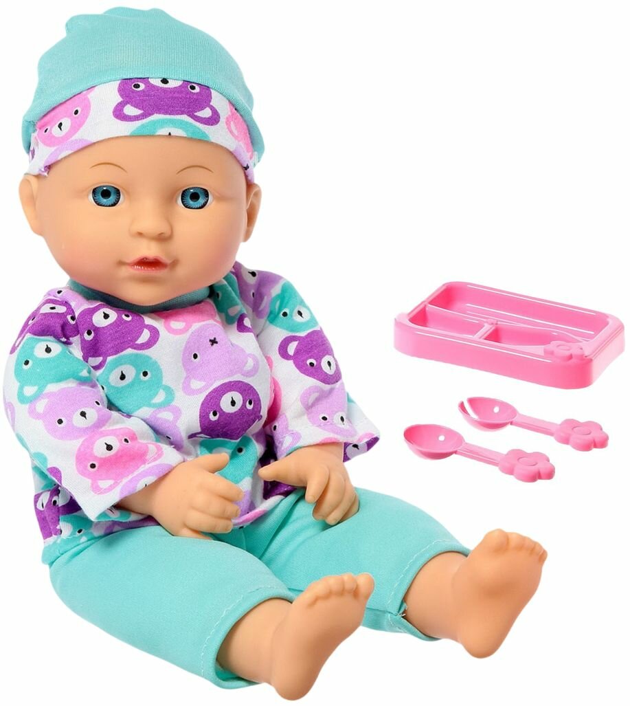 Кукла пупс мягконабивной "Мой малыш", классическая куколка для девочек, игрушечный младенец с одеждой и аксессуарами для сюжетно-ролевых игр, развивающая игрушка для малышей, 30 см